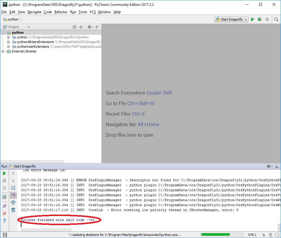 Setup for development with PyCharm — Dragonfly 2020.1 documentation